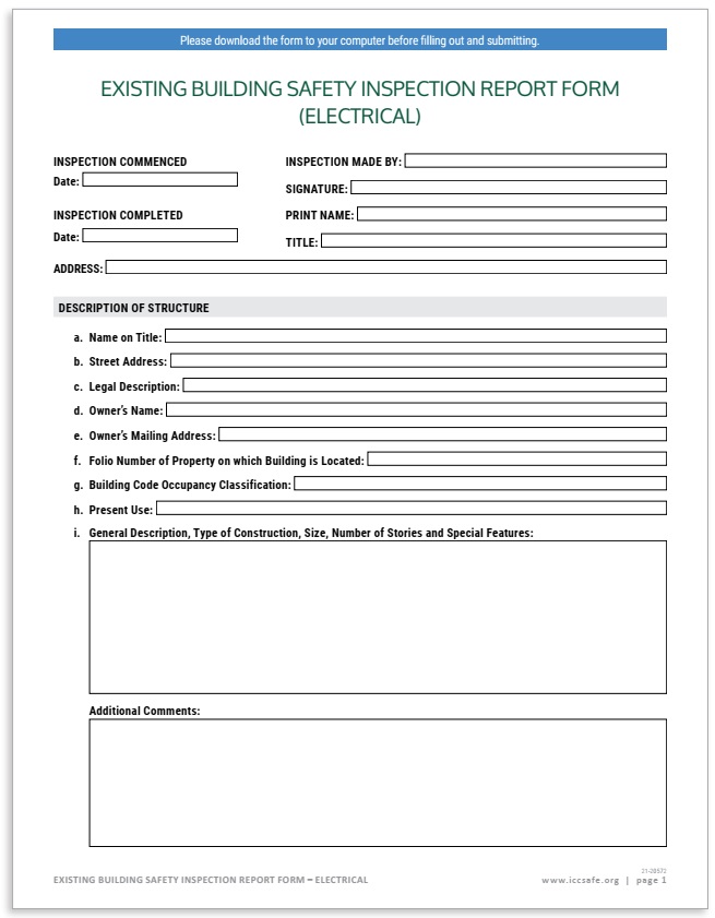 6 INSPECTION RECORDS - 2021 ENSURING THE SAFETY OF EXISTING BUILDINGS ...