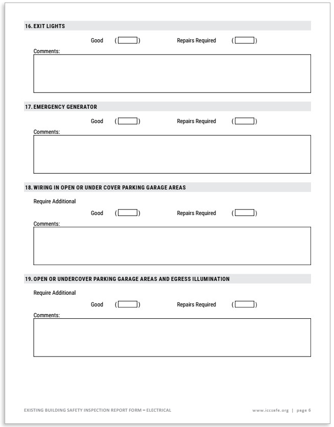 6 INSPECTION RECORDS - 2021 ENSURING THE SAFETY OF EXISTING BUILDINGS ...