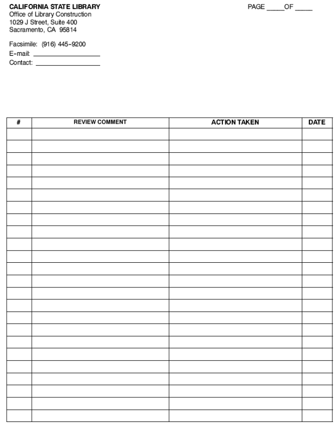 APPENDIX STATE LIBRARY PLANS REVIEW FORM - 2022 CALIFORNIA ...
