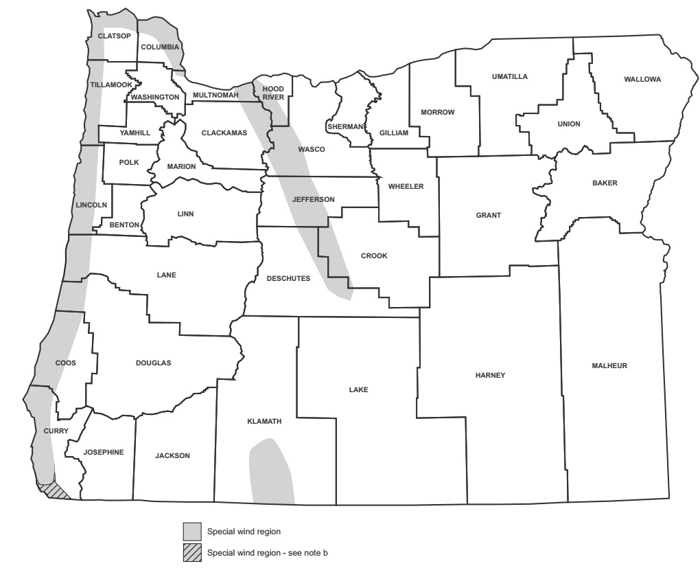 CHAPTER 3 BUILDING PLANNING - 2023 OREGON RESIDENTIAL SPECIALTY CODE