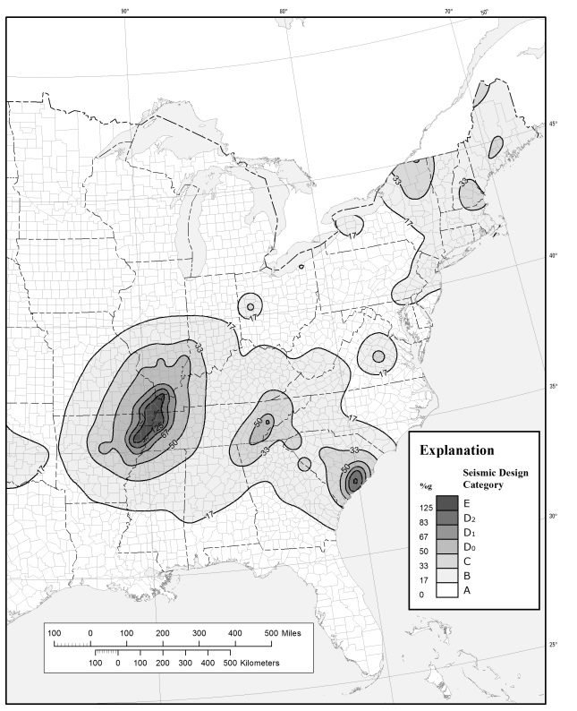 Seismic Design Category Seismic Map: For Reference Only. Contact Your