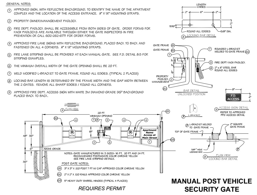 APPENDIX D PHOENIX FIRE DEPARTMENT ACCESS AND IDENTIFICATION AND DETAIL ...