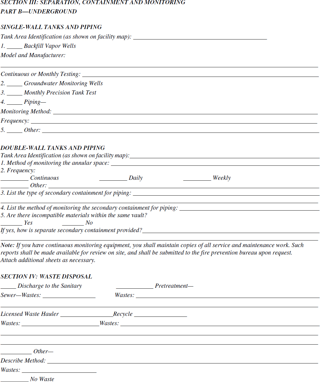 APPENDIX H HAZARDOUS MATERIALS MANAGEMENT PLANS AND HAZARDOUS MATERIALS ...