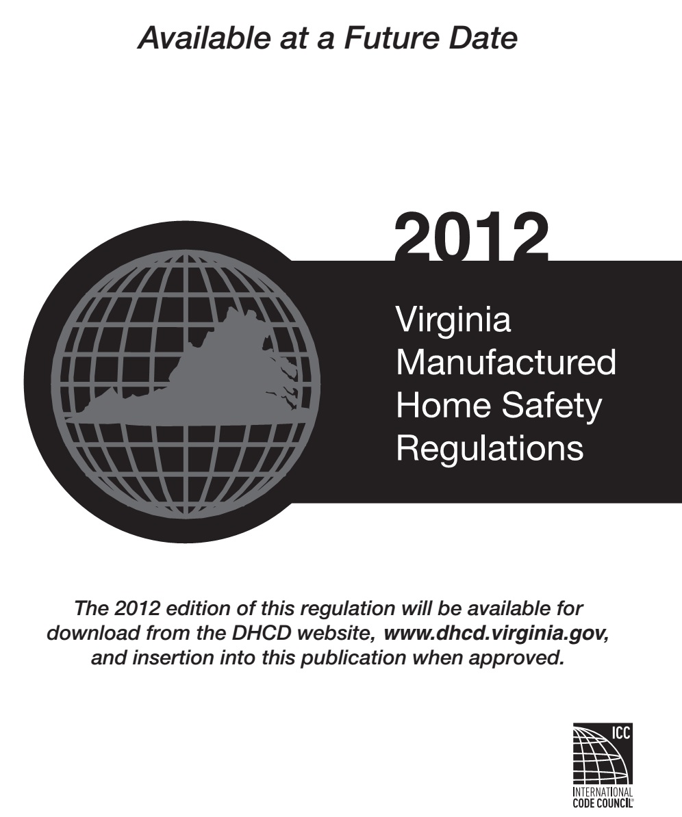 VIRGINIA MANUFACTURED HOME SAFETY REGULATIONS - 2012 VIRGINIA BUILDING ...